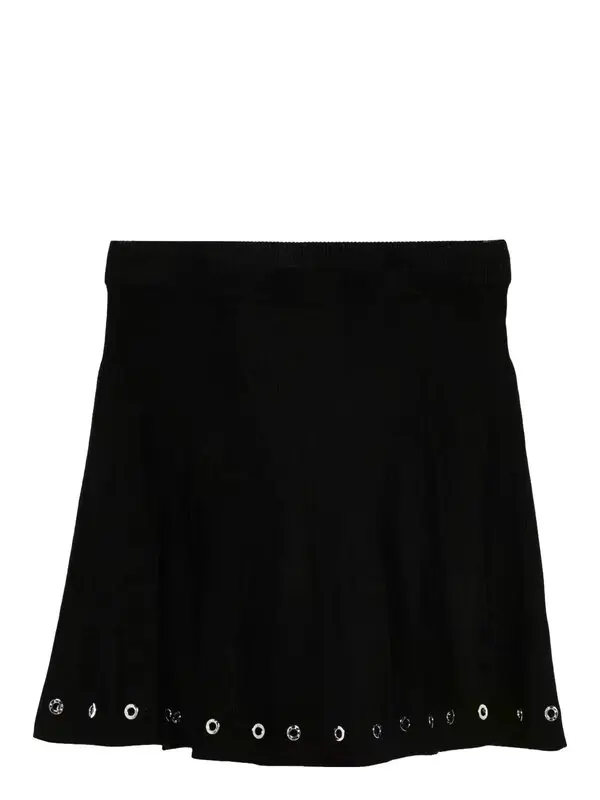 Dkny Grommet-detailing Skirt - Black