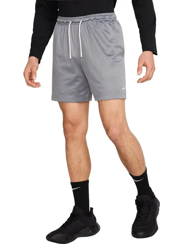 Nike Dri-fit 5" Mesh Basketball Shorts - Grey