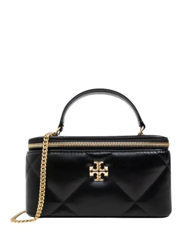 Tory Burch Kira Diamond Quilt Vanity Case - Black