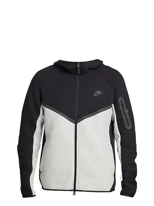 Nike Sportswear Tech Fleece Windrunner Hoodie - Black/dark Grey Heather