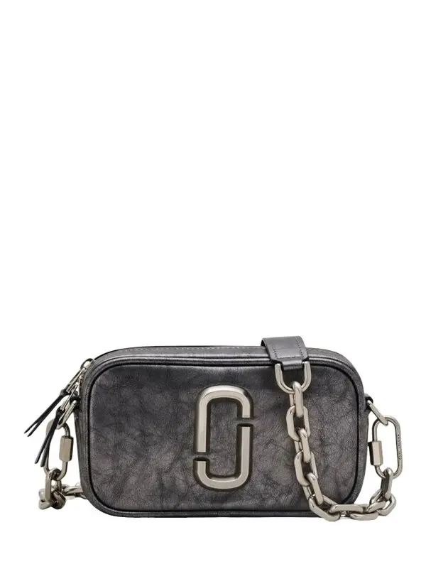 Marc Jacobs Metallic Distressed Bag - Dark Grey