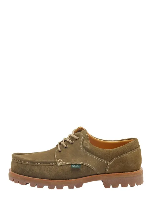 Paraboot Thiers Derby Shoes - Khaki Suede