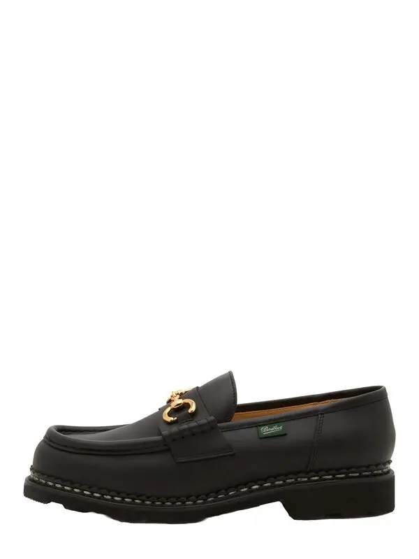 Paraboot Orsayti Leather Moccasin Loafer - Black