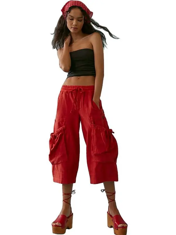 Free People Ashton Crop Pants - Red Clay