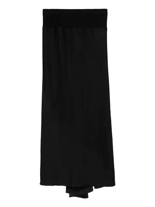 Rick Owens Bias Midi Skirt - Black