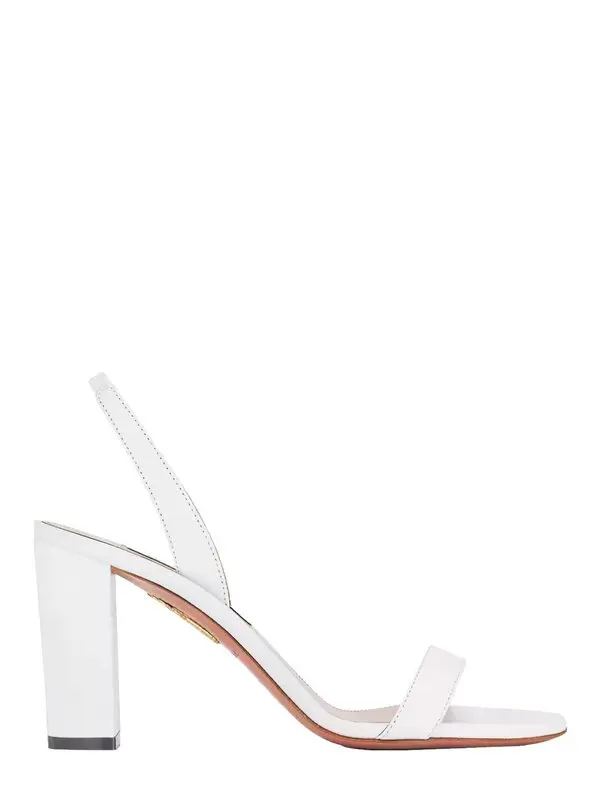 AQUAZZURA 85mm So Nude Sandals - White