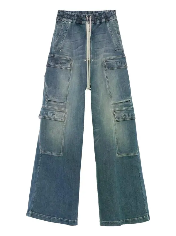 Rick Owens Jumbo Belas Cargo Jeans - Blue