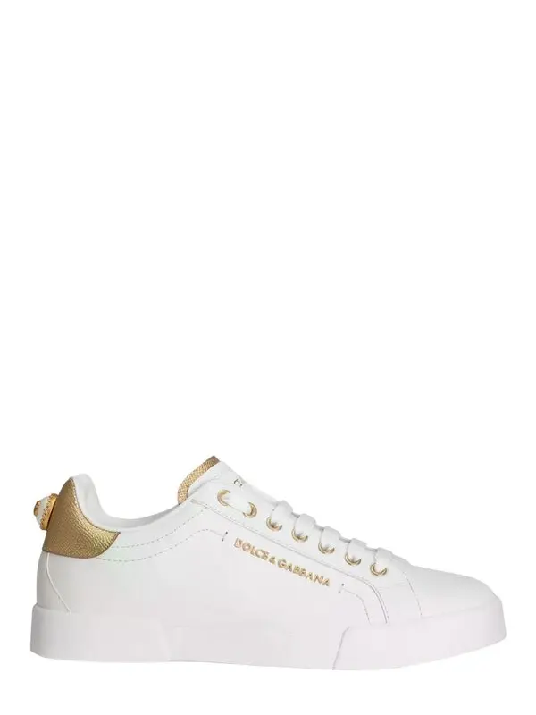 Dolce & Gabbana Logo-appliqué Sneakers - White