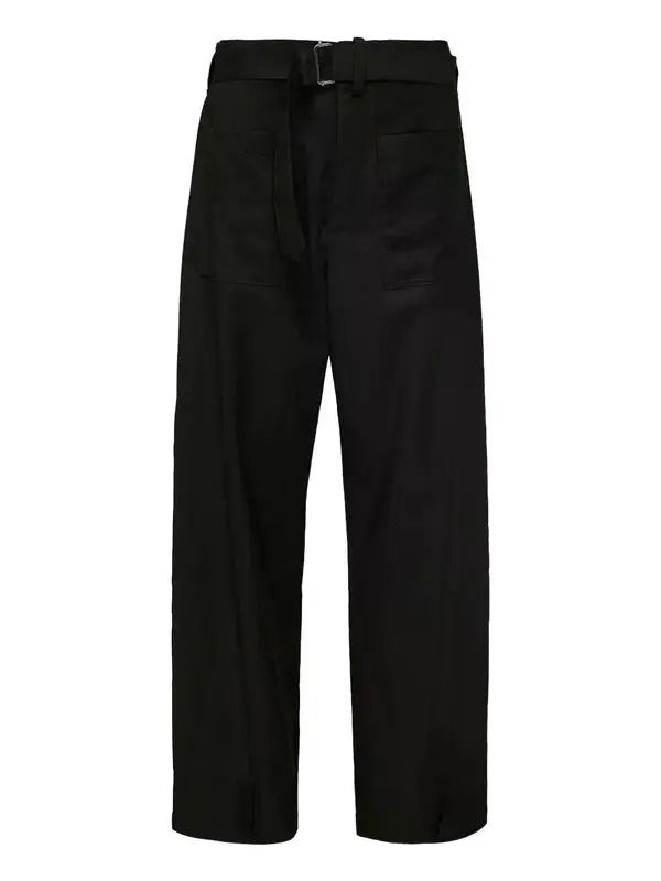 N°21 Belted Trousers - Black
