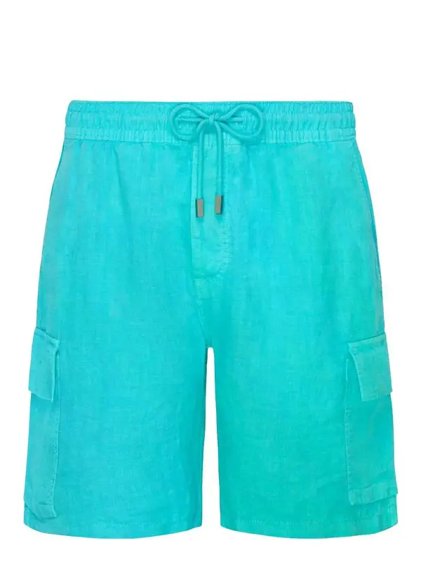 Vilebrequin Linen Bermuda Shorts - Green