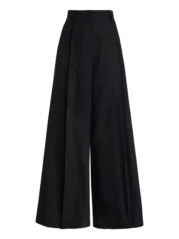 Mantū Wide-leg Trousers - Black