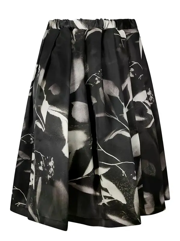 Comme Des Garçons Printed Skirt - Black