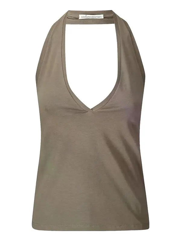 STEFANO MORTARI Open-back Tank - Green