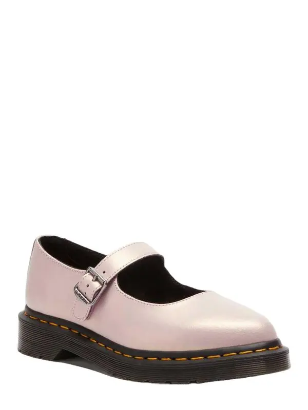 Dr. Martens Elphie Ii Iridescent Leather Mary Jane Shoes - Pink