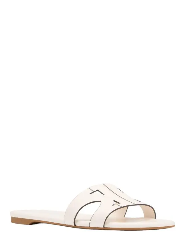 Kate Spade New York Duo Smooth Leather Slide Sandal - Cream