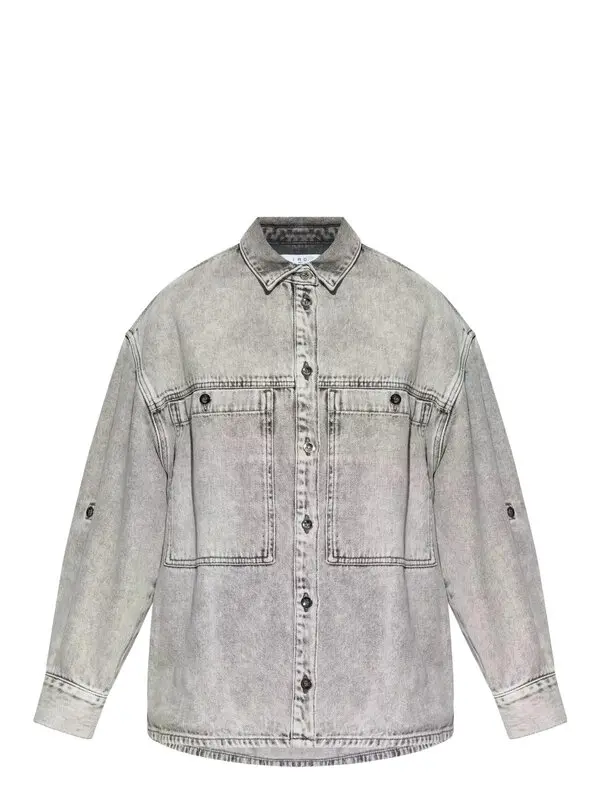 IRO PARIS Alysson Denim Shirt - Grey