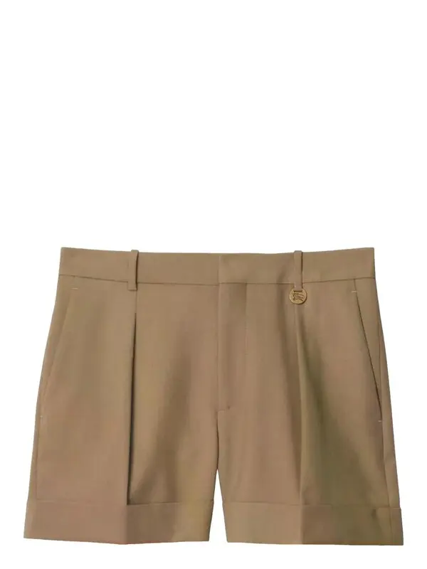 Burberry Wool Shorts - Brown