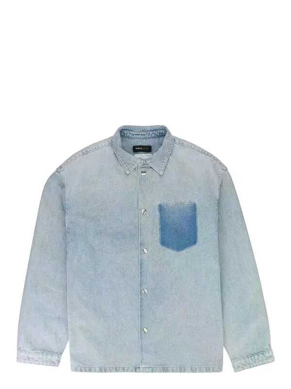 PURPLE BRAND Denim Shirt - Blue