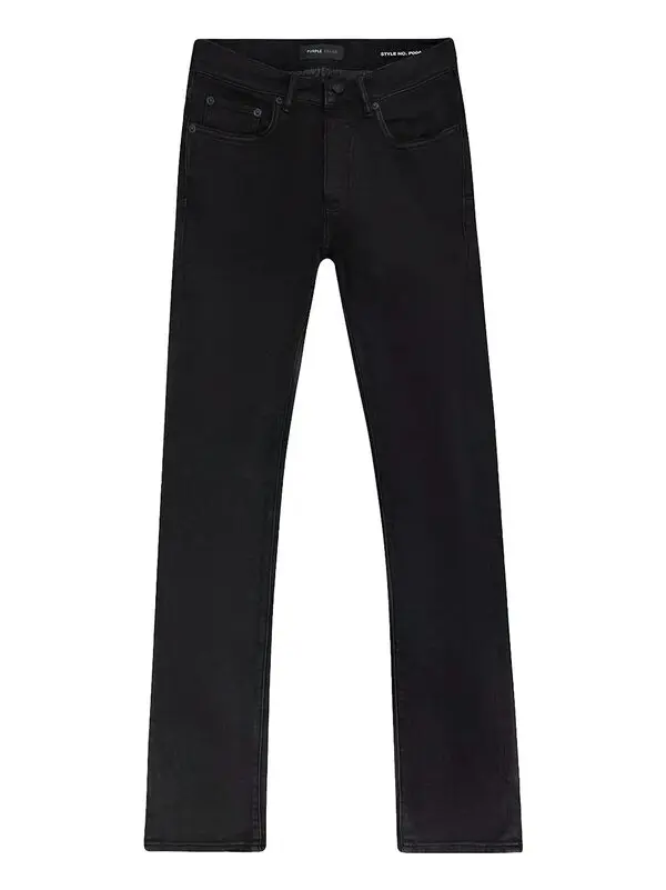 PURPLE BRAND P004 Resin Flare Straight Jeans - Black