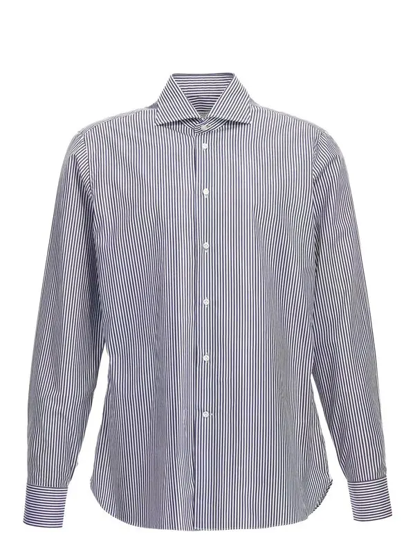 BORRIELLO NAPOLI Striped Shirt - Blue