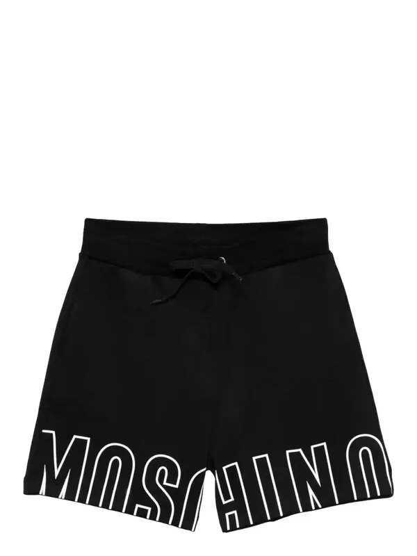 Moschino Logo-print Shorts - Black