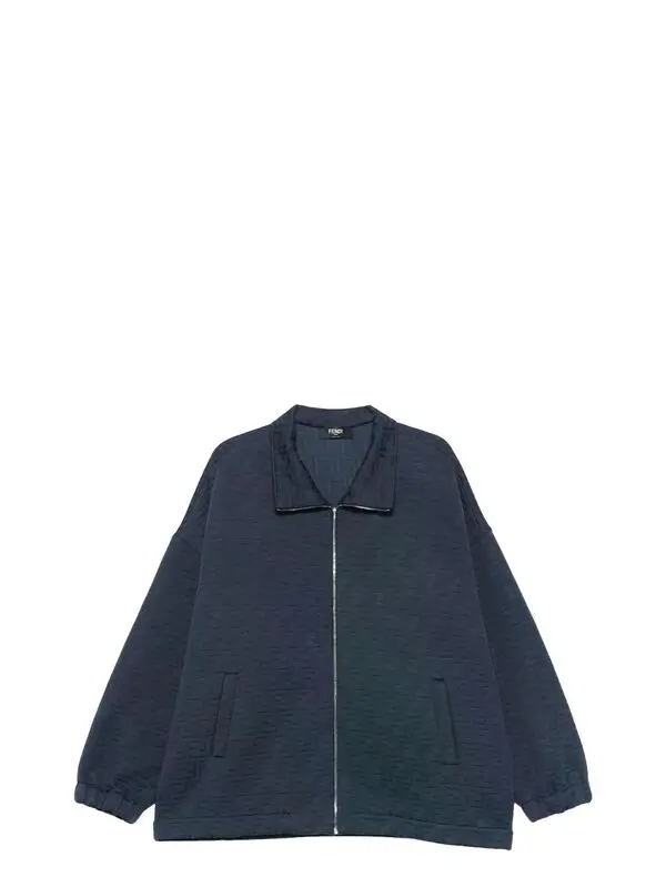 Fendi Ff-embossed Sweatshirt - Blue