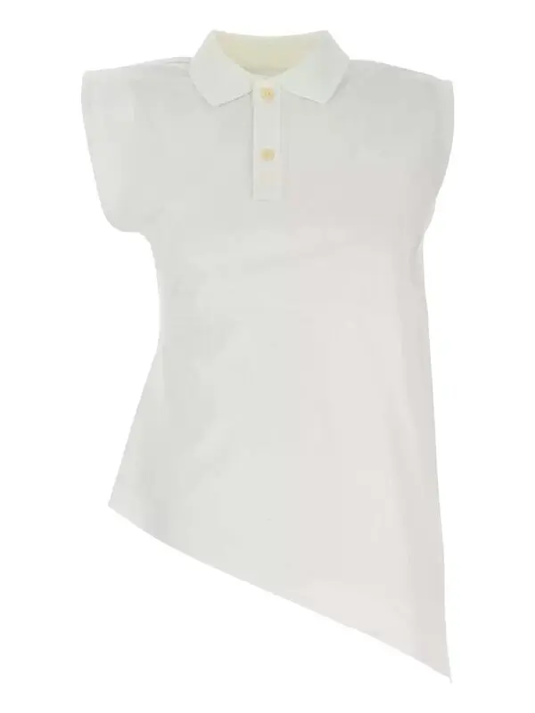Sacai Cotton Polo Shirt - White