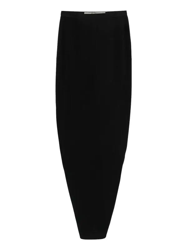 Rick Owens Soft Pillar Maxi Skirt - Black