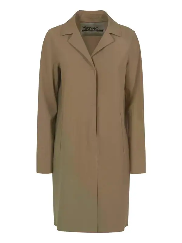 Herno Single-breasted Coat - Neutrals