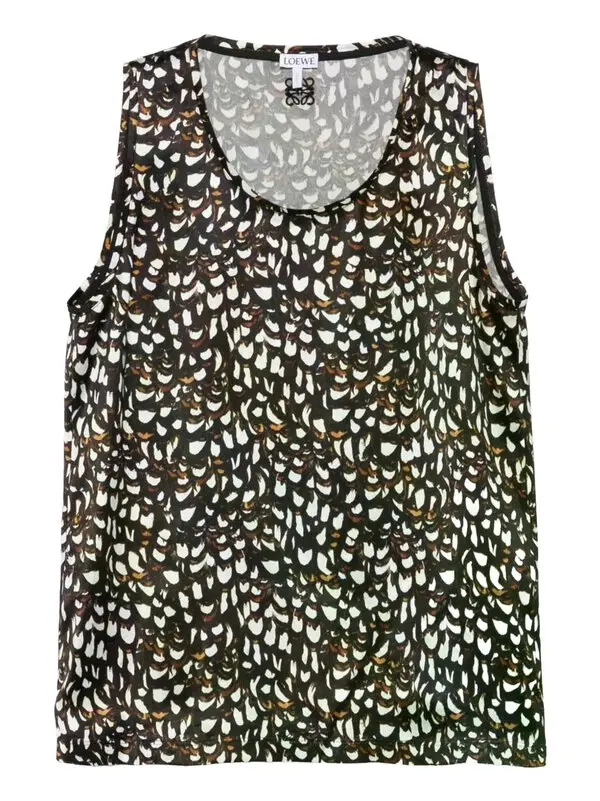 Loewe Printed Tank Top - Brown