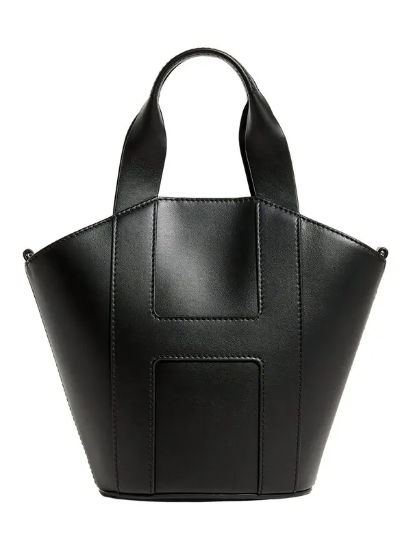 Harrods Leather Tote Bag - Black