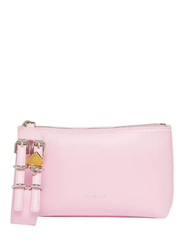 Givenchy Bag In Leather With Buckle And Heart Lock Wristlet - Voyou Small Pouch