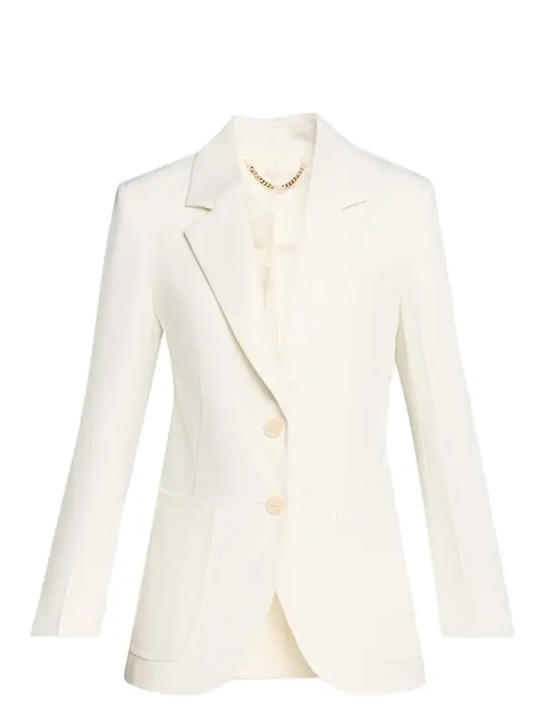 Victoria Beckham Patch-pocket Jacket - Ivory