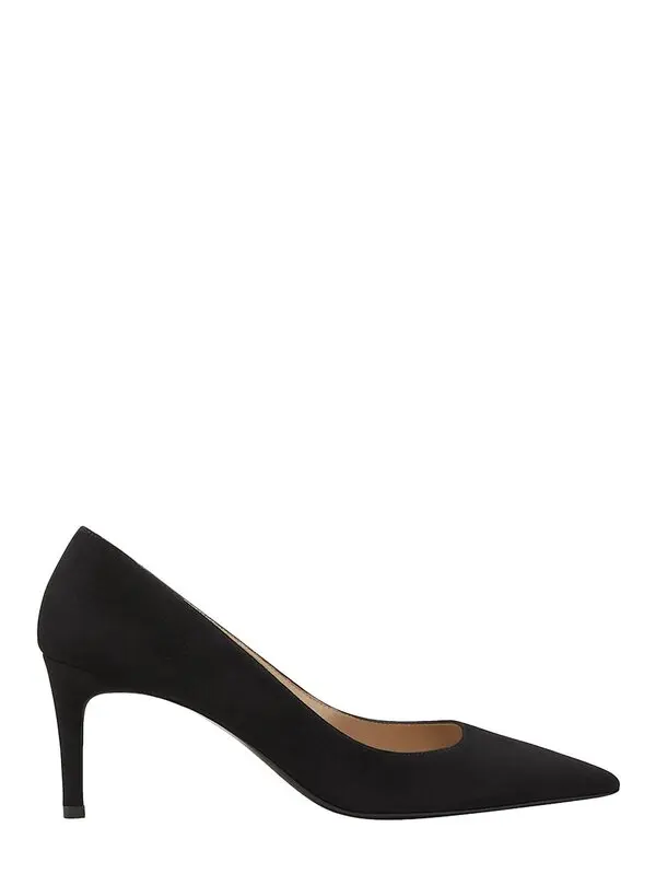 STUART WEITZMAN Suede Stiletto Pumps - Black