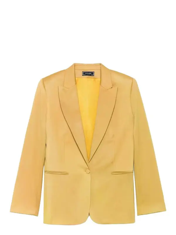 STYLAND Single-breasted Blazer - Gold