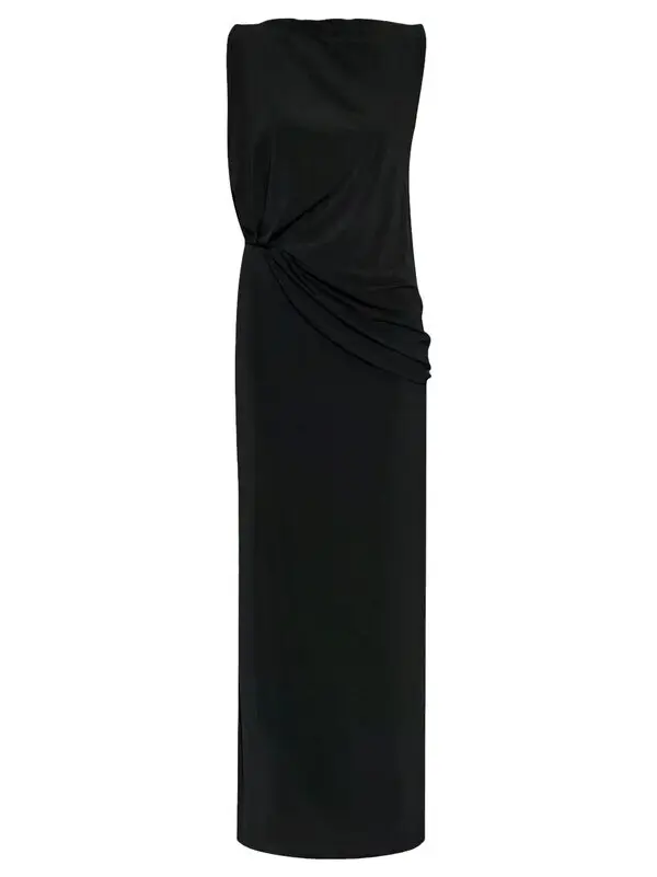 Jacquemus The Peplo Maxi Dress - Black