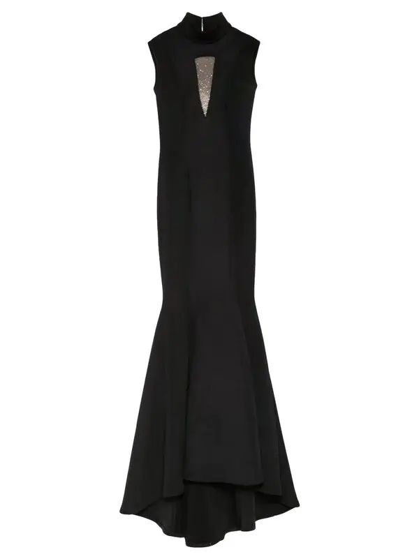 AAVVA High-neck Mermaid Gown - Black