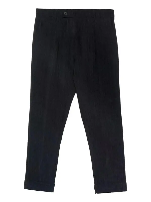 D4.0 Seersucker Trousers - Blue