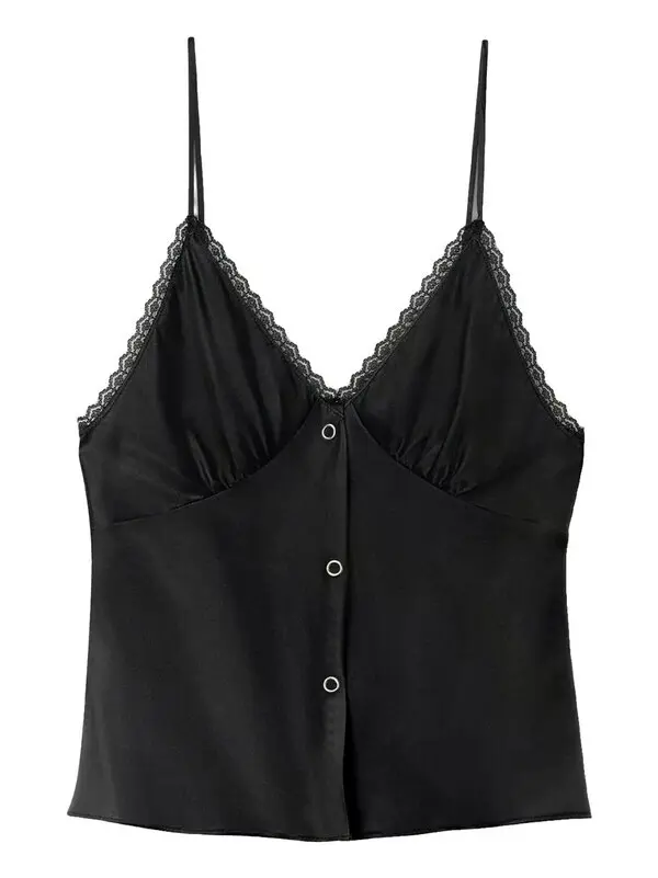 Alexander Wang Lace Trim Tank Top - Black