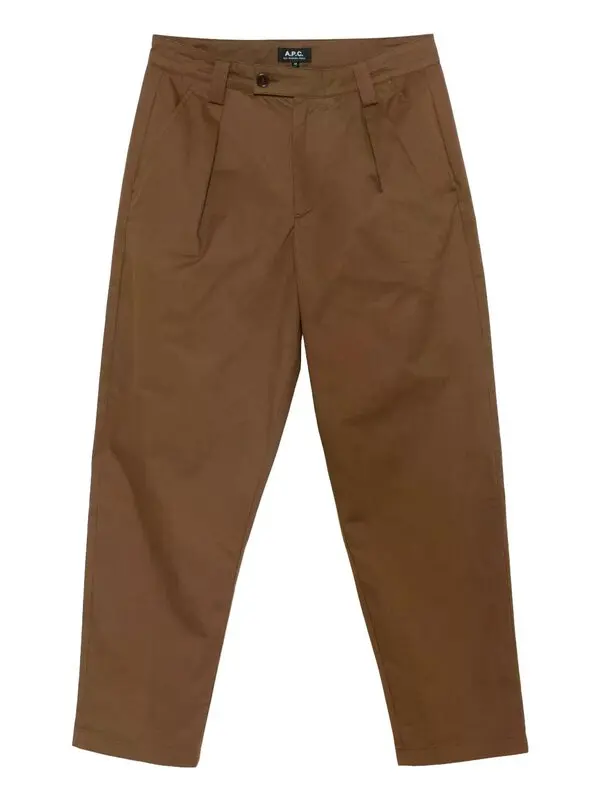 A.p.c. Cotton Trousers - Brown