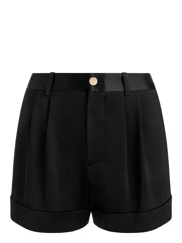 Alice + Olivia Conry Pleated Shorts - Black