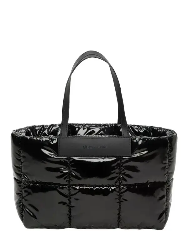 VEECOLLECTIVE Quilted Tote Bag - Black