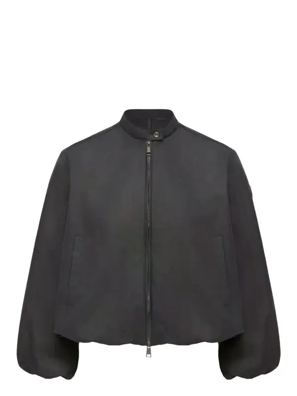 Moncler Zip-up Band-collar Jacket - Black