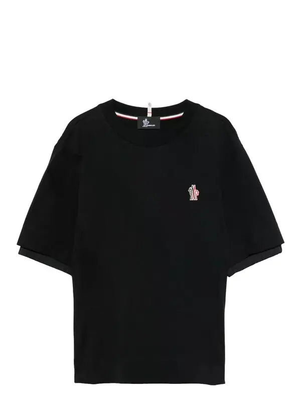 Moncler Logo-patch T-shirt - Black