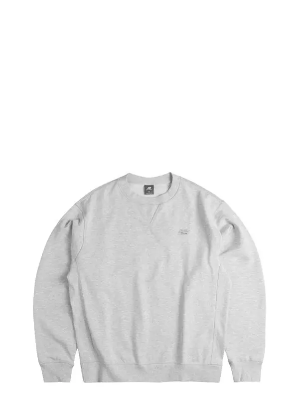NEW BALANCE Athletics French Terry Crew Sweatshirt - Light Grey