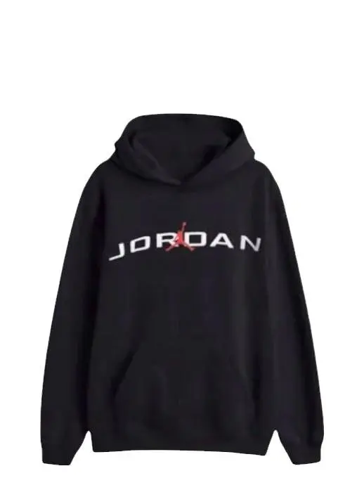JORDAN Essentials Fleece Hoodie - Black/red/white