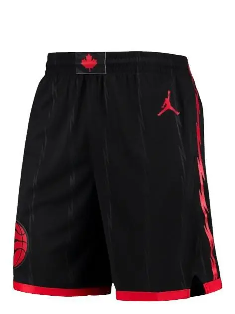JORDAN Toronto Raptors Statement Edition Dri-fit Shorts - Black/red