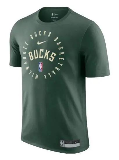Nike Nba Milwaukee Bucks Legend Drifit Tshirts - Green/cream