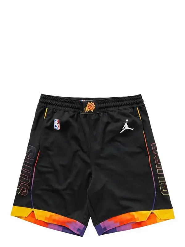 JORDAN Nba Phoenix Suns Statement Edition Dri-fit Swingman Shorts - Black/white/yellow