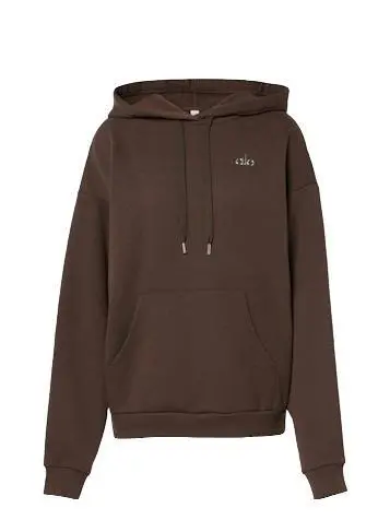 Alo Yoga Accolade Cottonblend Hoodie - Espresso